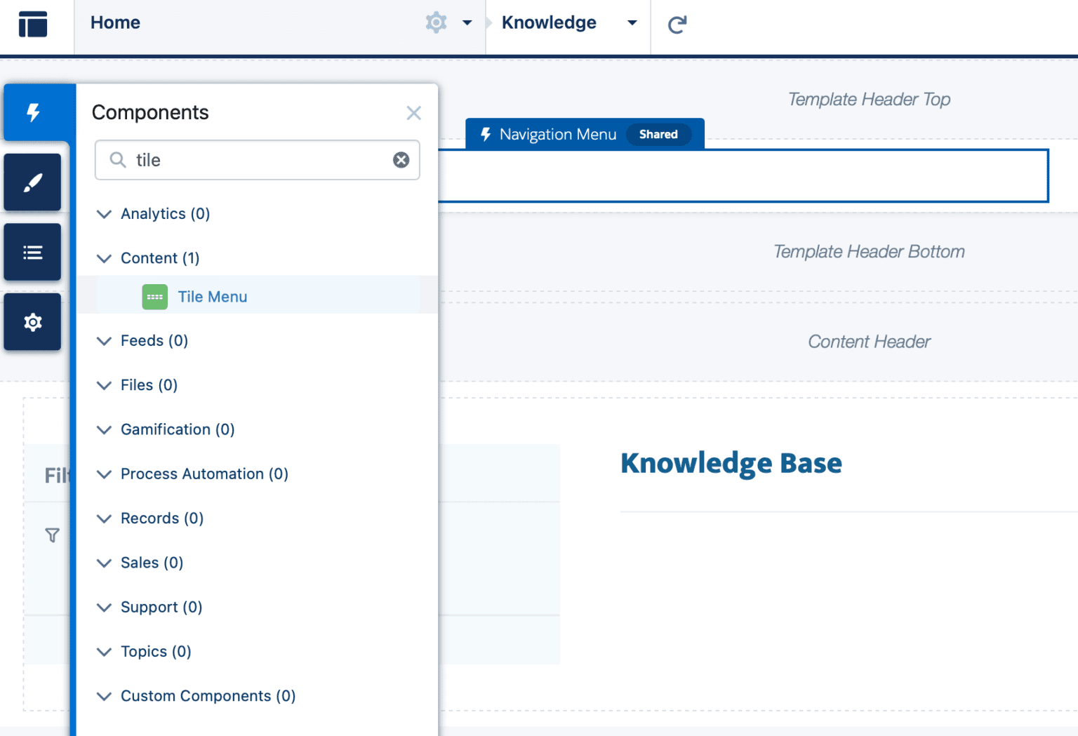 Set Up Navigation Menu and Tile Menu in Experience Cloud