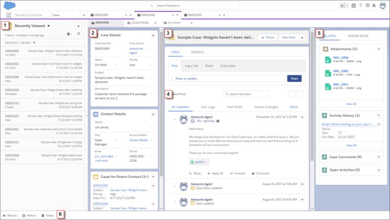 Service Console and Case Management in Salesforce