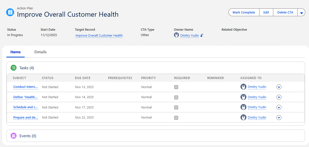 Salesforce Action Plans for Partners